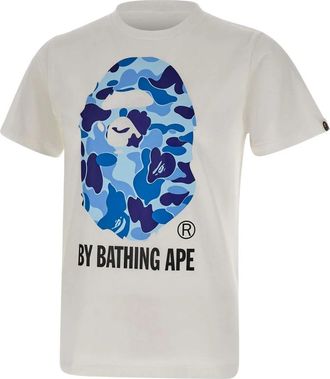 A Bathing Ape A Bathing Ape, Homme, Tops, Blanc, Taille: L Abc Camo Tee