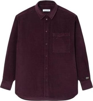 Lacoste Chemise ample col classique en coton