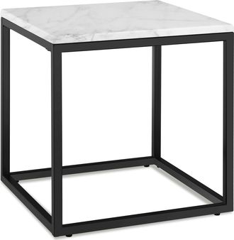 TecTake Couchtisch, Kleiner Tisch, Beistelltisch Metall und Marmor, Wohnzimmer M&ouml;bel, Coffee Table, Beistelltisch, Nachttisch, Sofatisch, Kaffeetisch modern, 