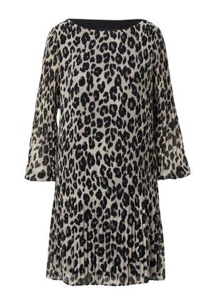 s.Oliver Black Label Midikleid s.Oliver - Plissiertes Chiffonkleid mit All?over?Print feine Pliss&eacute;e-Effekt