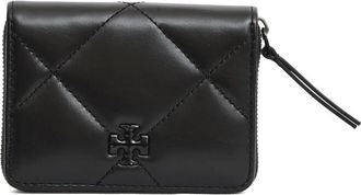 Tory Burch Femme, Accessoires, Noir, Taille: ONE Size Small Zip Around