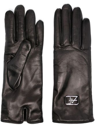 Alberta Ferretti Handschuhe aus Leder - Schwarz