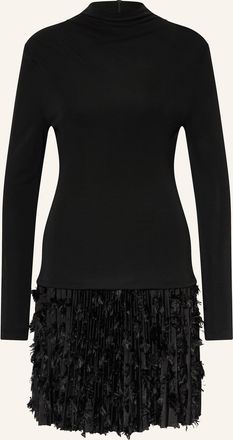 HUGO BOSS Kleid Ecicla Mit Plissees schwarz