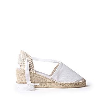 Toni Pons Espadrille Femme en Toile de Coton - Valencia - Blanc, 38 EU