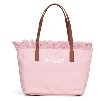 MC2 Saint Barth Femme, Sacs, Rose, Taille: ONE Size Tote en Toile Brod&eacute;
