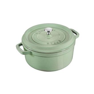 Staub Cocotte 22cm Salbeigr&uuml;n 40508-704