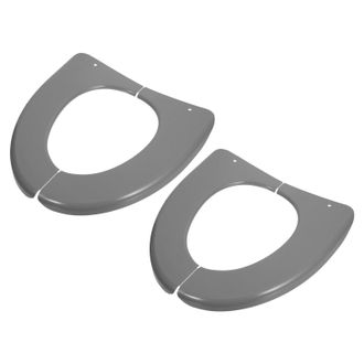 BESPORTBLE 2 St&uuml;ck Pack Tragbare Toilettensitzauflage aus Kunststoff Faltbares Wc Sitzkissen f&uuml;r Reisen Camping und Hotel Universelle Gr&ouml;&szlig;e Hygienischer Schutz f