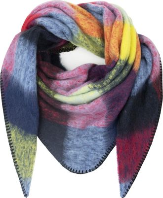 Glamexx24 XXL Schal Damen Halstuch Unisex Poncho Dreieckige Form Trendfarben Winterschal Kariert Schal Viele Variationen