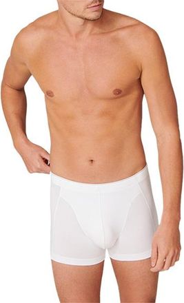 Schiesser Herren Trunk wei&szlig; Baumwolle unifarben