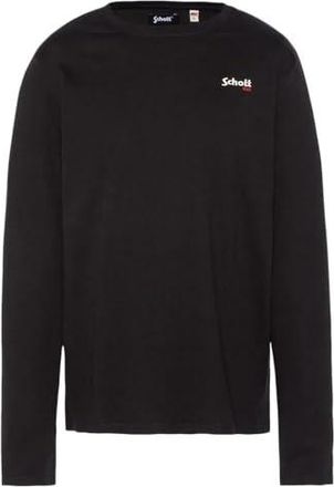 Schott NYC T-Shirt Noir Homme Schott BRODEDML