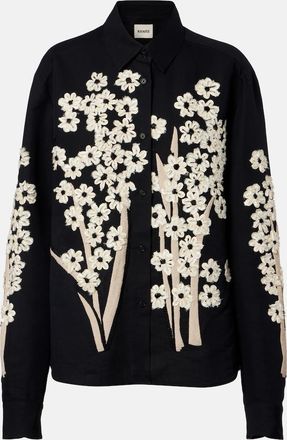 Khaite Chemise Argo en soie et coton