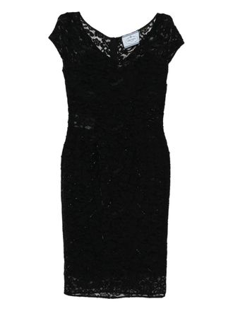 Prada robe en dentelle - Noir