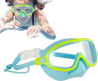 Generico Kinderbrille mit Abdeckung - Schnorchelbrille - Taucher- und Schnorchelzubeh&ouml;r, wasserdicht, ohne Auslaufen, f&uuml;r Kinder von 4 bis 16 Jahren