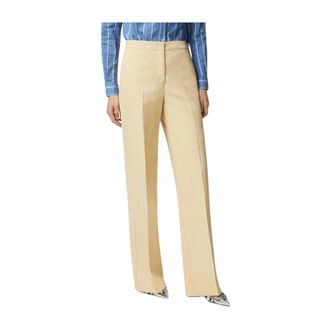 Pinko Leinenhose mit weitem Bein - - Trousers - Damen - Beige - M