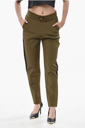 Woolrich Cotton-Blend Trousers With Logo Side Stripe And Drawstring W size Xl