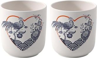 Villeroy & Boch 275 Jubil&auml;um Kaffeebecher Wei&szlig;, Sp&uuml;lmaschinenfest, Mikrowellensicher, Tasse, Kaffeetasse, Trinkgeschirr, Becher, Premium Porzellan (Packung mit 2)