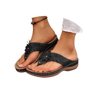 Generic Sandales orthopédiques pour femme avec soutien de la voûte plantaire, sandales compensées confortables pour femme 2026, chaussures dété décontractées 