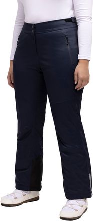 Ulla Popken Damen, gro&szlig;e Gr&ouml;&szlig;en, Skihose, wasserdicht, Formknie, Schneefang, Klettriegel, 46 EU
