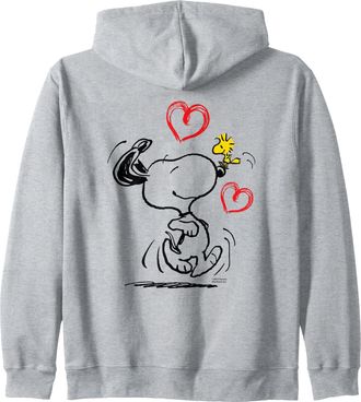 Peanuts Snoopy Ich lauf zu dir, rot Kapuzenjacke