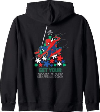 MARVEL Spider-Man Christmas Holiday Get Your Jingle On Kapuzenjacke