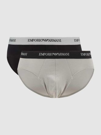 Emporio Armani Slip mit Stretch-Anteil im 2er-Pack