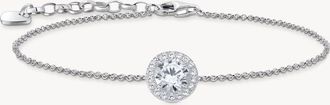 Thomas Sabo Armband in Silberoptik und Wei&szlig;