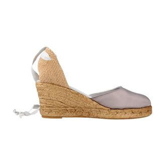 Clara Duran Compens&eacute;es &eacute;l&eacute;gantes avec semelle sombre - Femme - Chaussures - Gris - Taille: 35 EU
