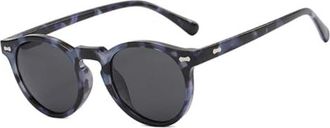 Generic Lunettes de soleil pour femmes hommes tendance de luxe vintage unisexe lunettes de soleil hommes pilotes nuances UV400 UV400, Motif léopard bleu., Tai