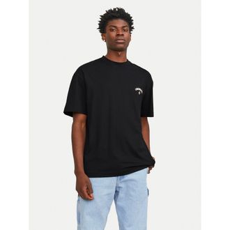Jack & Jones Jack & Jones T-Shirt Santorini 12251776 Schwarz Wide Fit