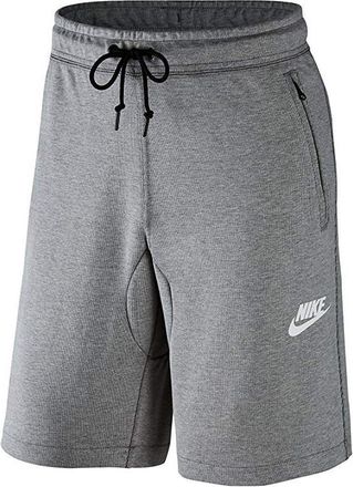 Nike Herren Fleece Shorts Grau mit Rei&szlig;verschlusstaschen