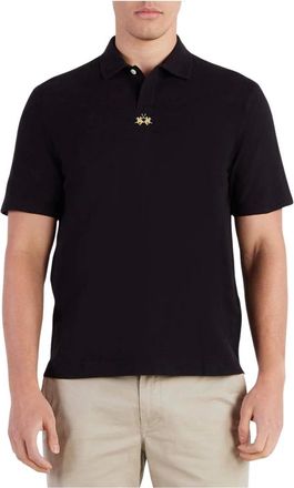 La Martina Polo en jersey flamm&eacute; - Homme - Tops - Noir - Taille: 2XL