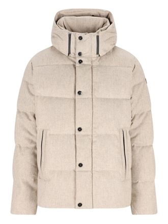 Hand Picked veste matelassée à capuche détachable - Tons neutres