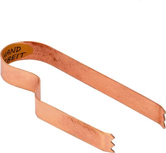 NKlaus Kohlezange Kupfer 10x4cm Räucherzubehör für Räucherkohle Grillzange Shishazange 15008