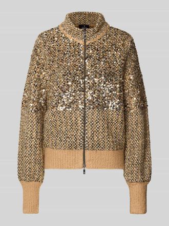 Monari Loose Fit Strickjacke mit Woll-Anteil
