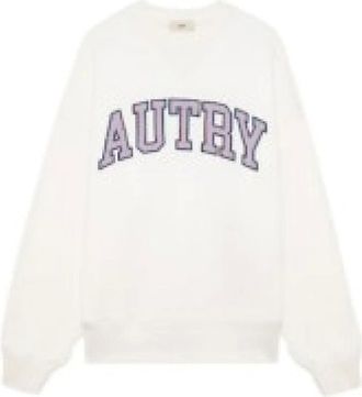Autry Homme, Sweatshirts et sweats &agrave; capuche, Blanc, Taille: S SweaT-shirt ras du cou