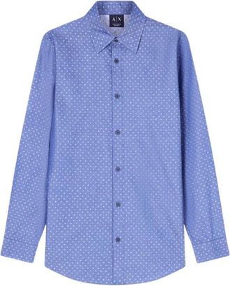 A|X Armani Exchange Homme, Chemises, Bleu, Taille: L Hauts