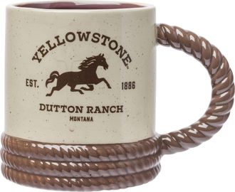 Silver Buffalo Yellowstone Keramiktasse mit Cowboystiefel, 3D-Form, 590 ml