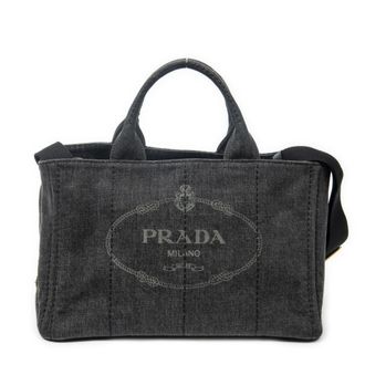 Prada Crossbody Bags - Medium Canapa Tote - Gr. unisize - in Schwarz - f&uuml;r Damen