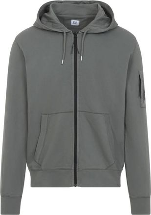 C.P. Company C.p. Company, Homme, Sweatshirts et sweats &agrave; capuche, Gris, Taille: XL Zip Hooded Lens SweaT-shirt