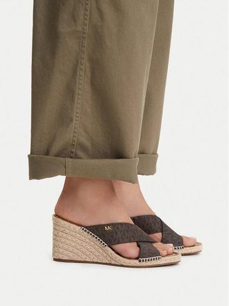 Michael Kors Pantoletten Kenzie 40R6KZMS1B Braun