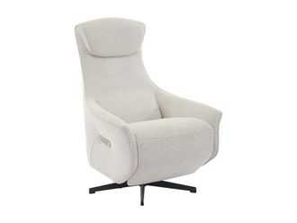 Vente-Unique Elektrische Relax, aus Strukturiertem Stoff, Beige TASEMO