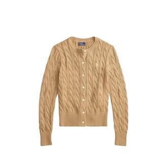 Polo Ralph Lauren Cardigan cintr&eacute; torsad&eacute; en coton