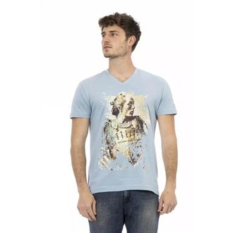 Trussardi Homme, Tops, Bleu, Taille: XL Action Short Sleeve T-Shirt