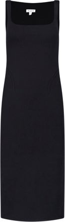 Alaia Midi-Kleid Aus Viskosemix