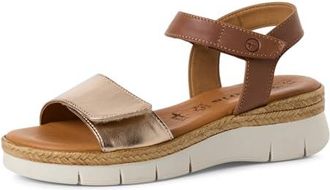 Tamaris Femme Damen 1-28220-44 Sandale cale, Marron Cognac Comb, 37 EU