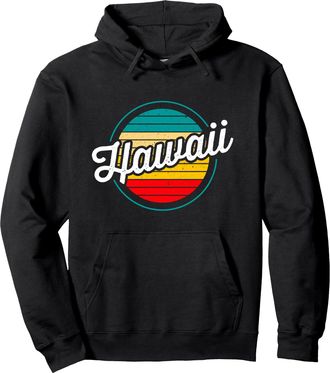BDAZ Hawaii Retro Sonnenuntergang Vintage Beach Vacation Trip Pullover Hoodie