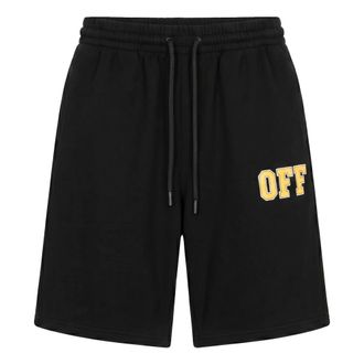 Off-white Homme, Shorts, Noir, Taille: XL Shorts en coton avec cordon de serrage r&eacute;glable