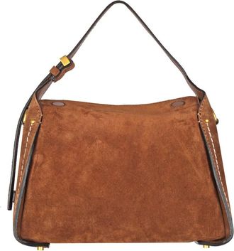Gianni Chiarini Femme, Sacs, Brun, Taille: ONE Size Sac en daim Penelope avec poignée réglable