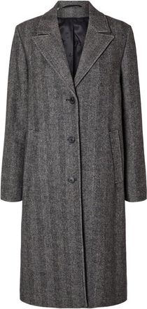 Selected SLFNEW ALMA Wool Coat Herringbone NOOS