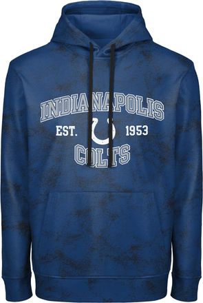 Foco NFL Herren Offiziell lizenziertes Established Wordmark Camo Performance Throwback Team Color Pullover Sweatshirt Hoodie, Indianapolis Colts - Blau, Me